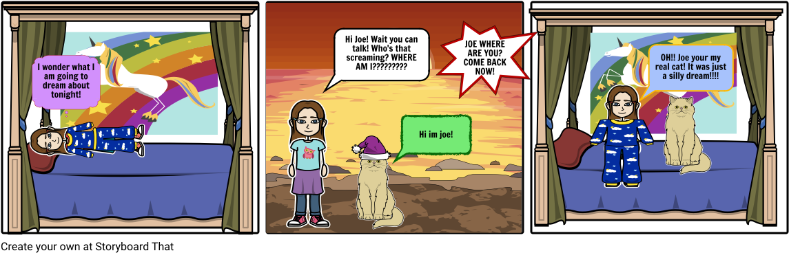 Download Silly Dream Cat Joe - Cartoon - Full Size PNG Image - PNGkit