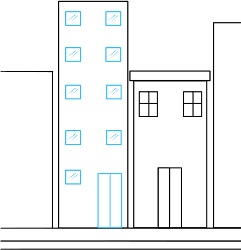 Download A City Really Easy Drawing Tutorial Step - Draw City - Full ...