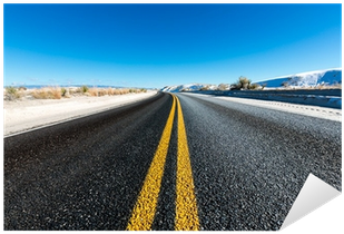 Download Yellow Dividing Line On Asphalt Road Sticker • Pixers® - Der ...