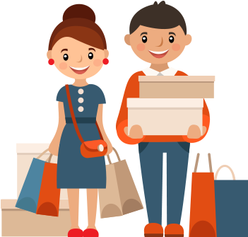 Download Happy Customer Clipart - Male Shoppers Icon - Full Size PNG ...
