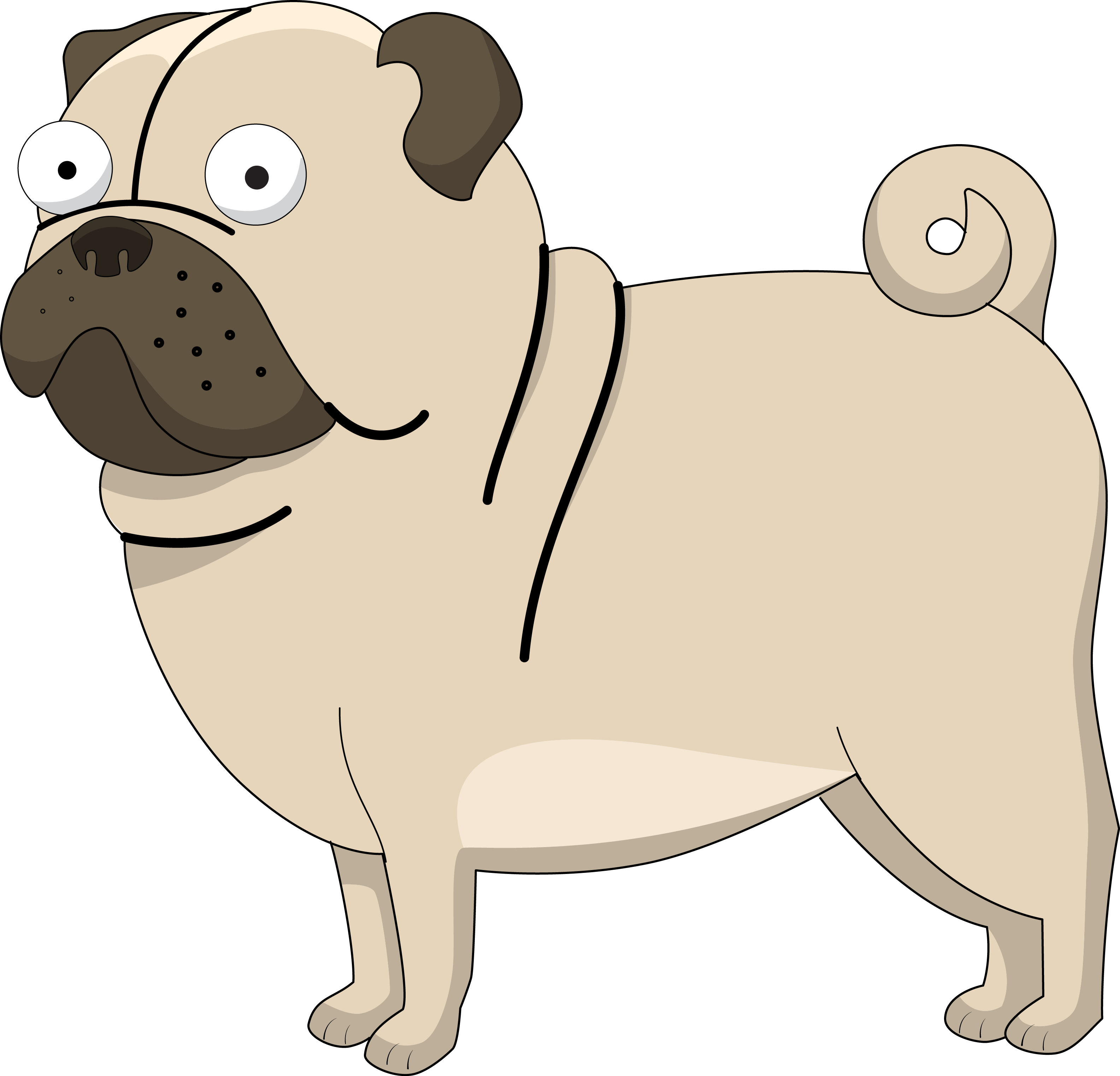 Download Puppy Clipart Cute Pug - Dog Pug Clipart Png - Full Size PNG ...