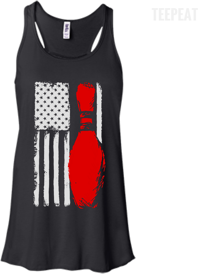 Download Usa Flag Bowling Ladies Tee Apparel Teepeat - Na Na Hoodies ...