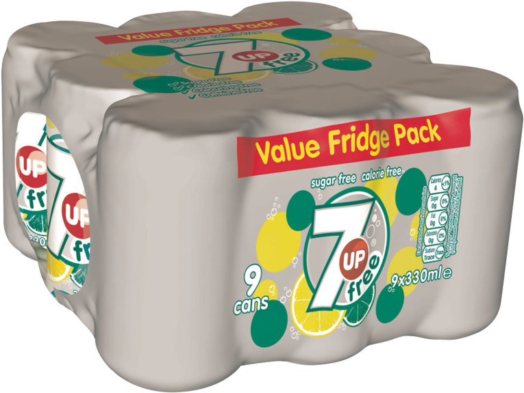 Download 7up Free 9 X 330ml - Full Size PNG Image - PNGkit