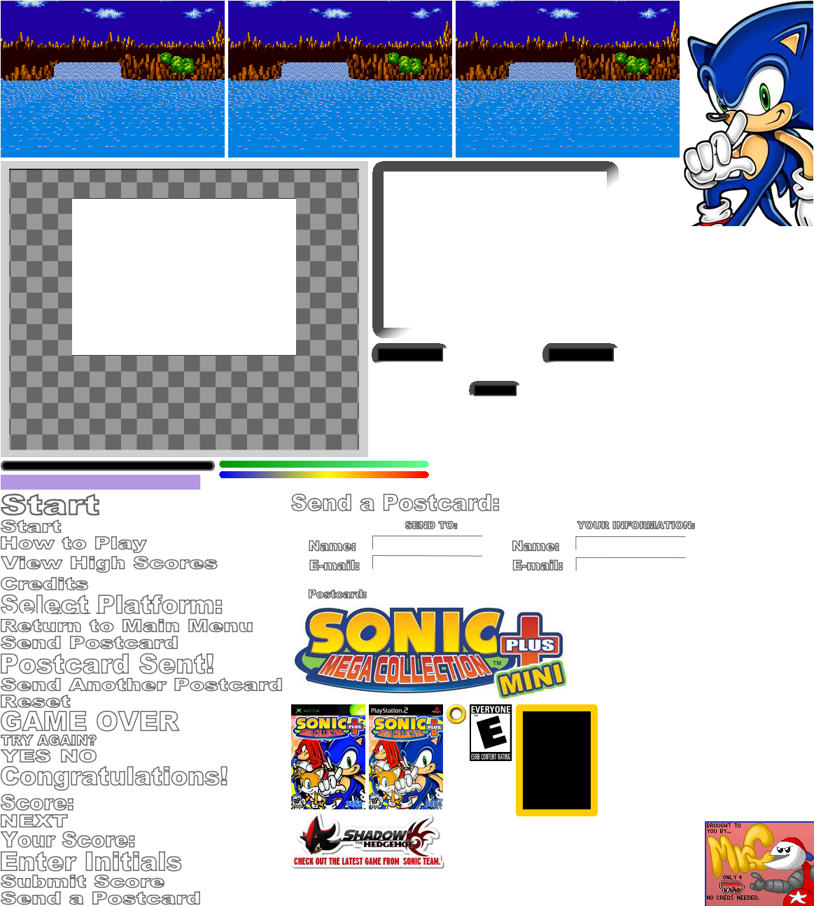 Download Click For Full Sized Image Main Menu - Sega Sonic Mega ...