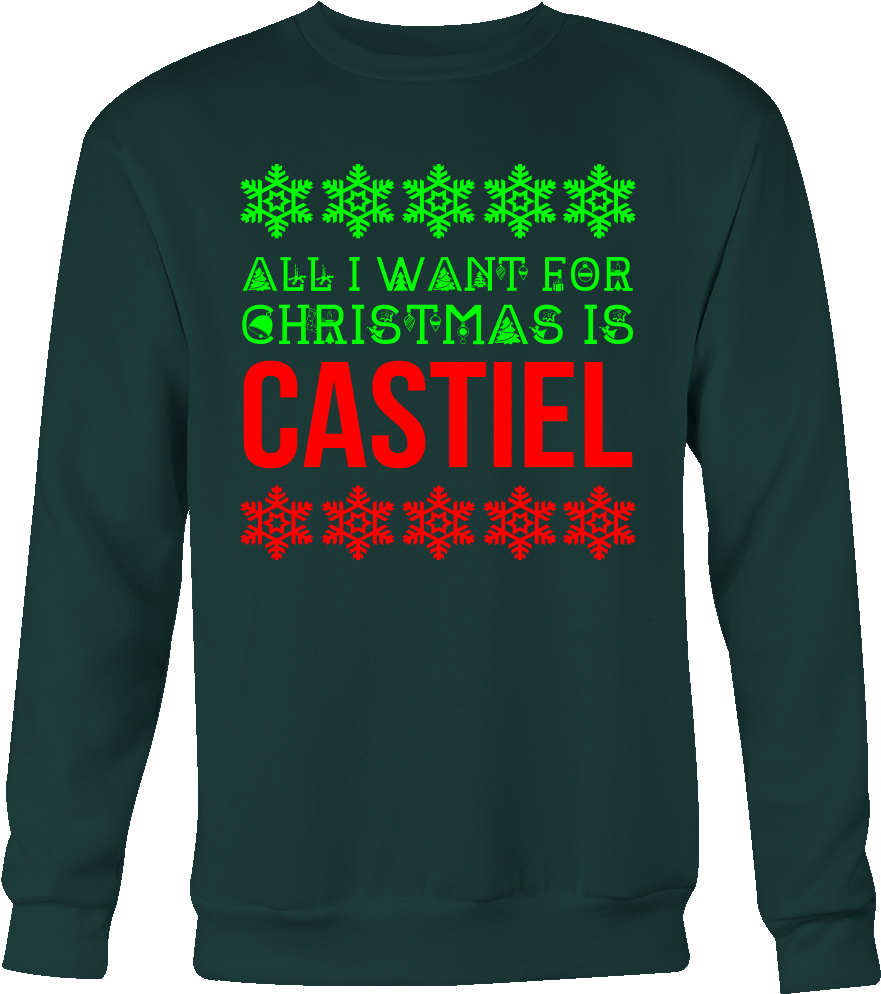 Download All I Want For Christmas Is Castiel - Kid Buu Shirt - Full ...