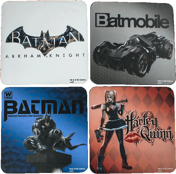 Download Coaster Set - Batman Arkham Knight Coaster Set Of 4 - Full ...