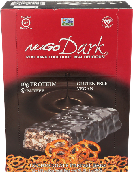 Download Nugo Nugo Bar Dark Chocolate Pretzel Box 12 - Nugo Nutrition ...