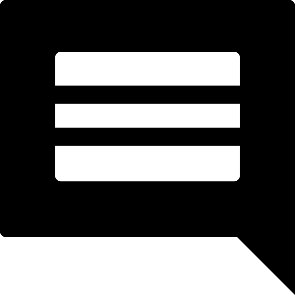 Download Png File - Black And White Comment Button Png - Full Size PNG ...