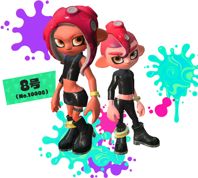 Download View Chara 8 , - Splatoon Agent 8 Boy - Full Size PNG Image ...