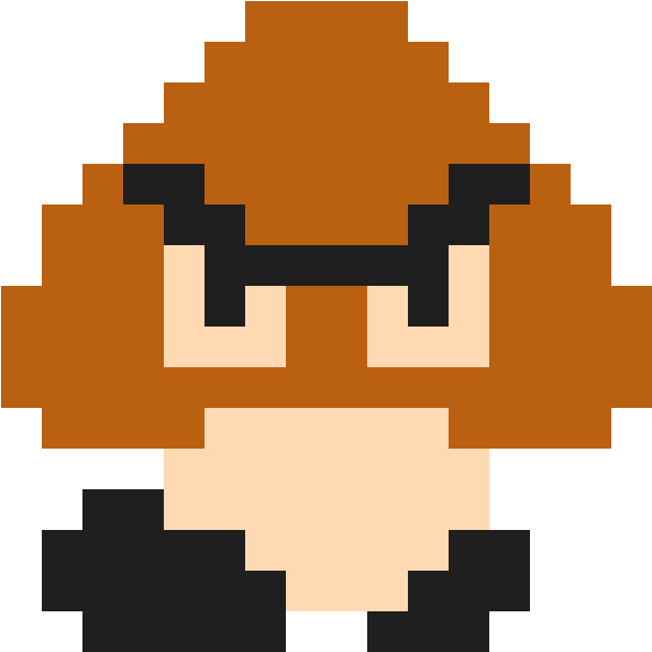 Mario 8 Bit Goomba