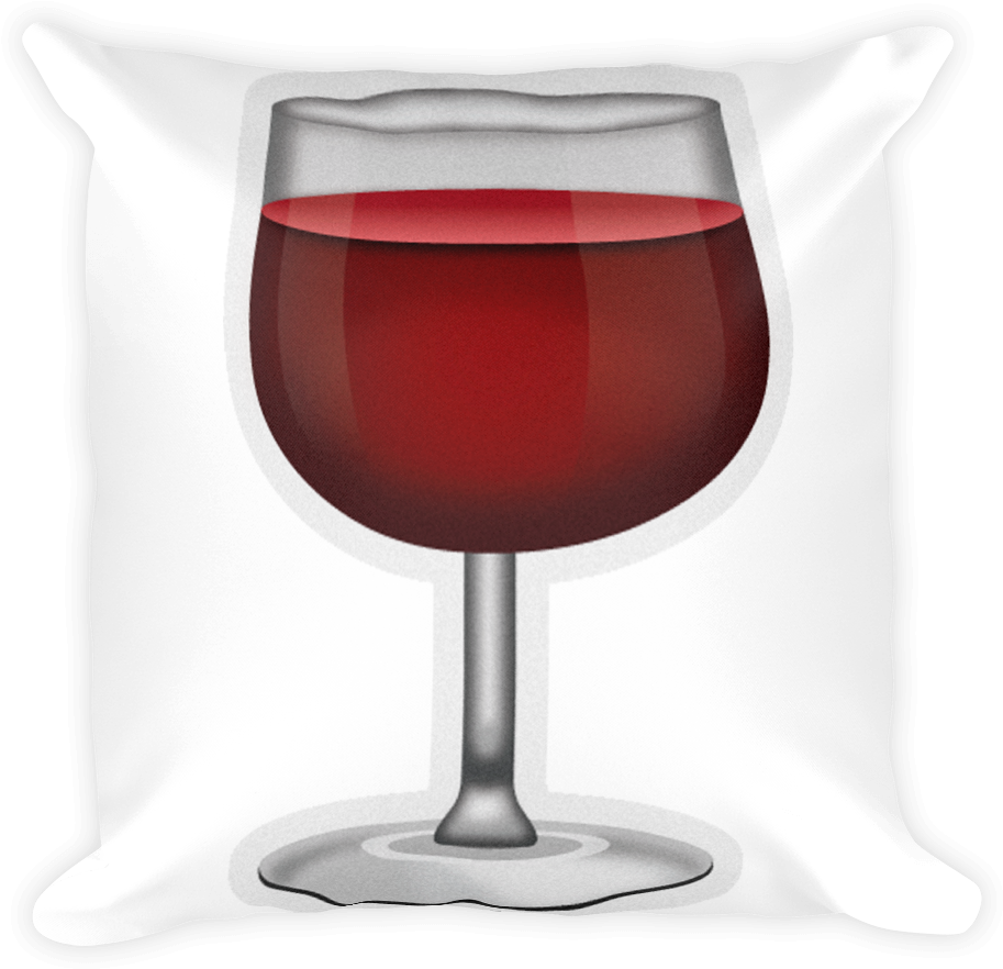Download Emoji Pillow Wine Glass Just Emoji Png Emoji Wine Glass ...