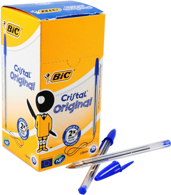 Download Bic Ballpoint Pen , Blue - Full Size PNG Image - PNGkit
