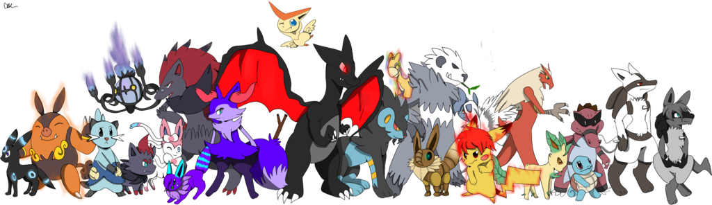 Download Big Pokemon Group By Katiekatehedgie On Deviantart - Pokemon ...