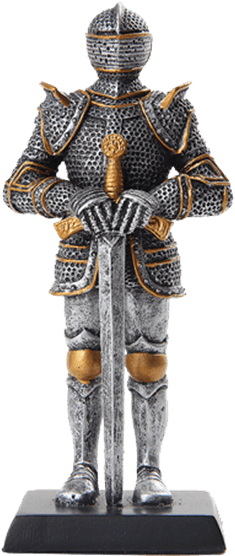 Download Standing Medieval Knight Statue - 5 Inch Armored Medieval ...