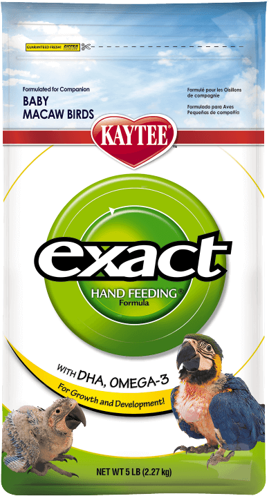 Download Exact Hand Feeding For Baby Macaws - Kaytee Baby Bird Formula ...