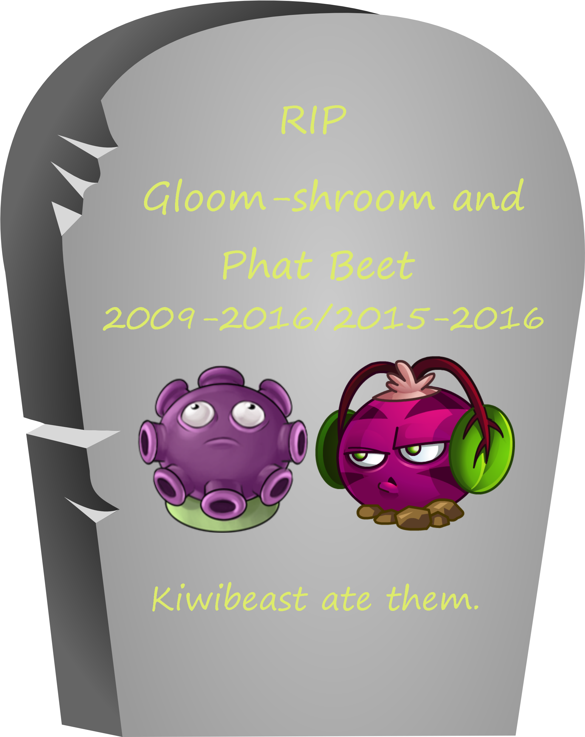 Download Gloom-shroom And Phat Beet Gravestone - Pvz 2 Gloom Shroom ...