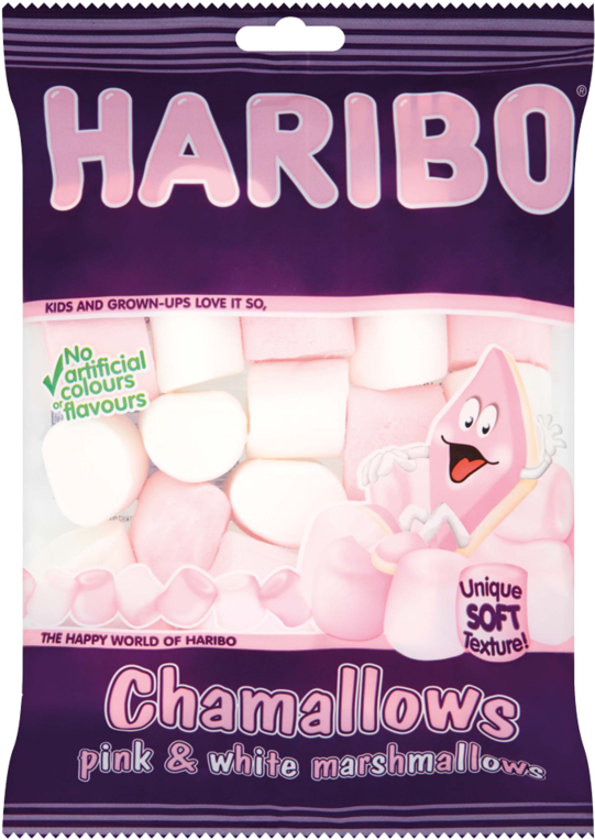 Download Haribo Chamallows Pink White Marshmallows 150g - Haribo Haribo ...