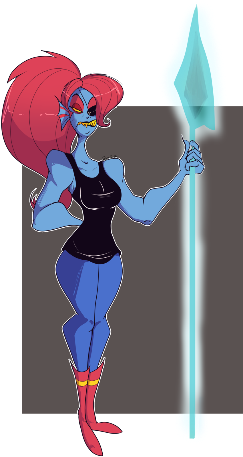Download Undyne,undertale - Cartoon - Full Size PNG Image - PNGkit
