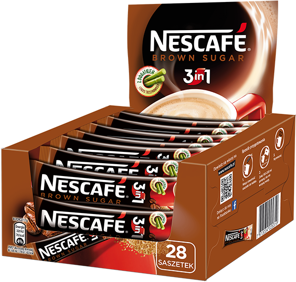 Download Full Box 28 Sticks Nescafe Brown Sugar 3in1 Instant - Nescafe ...