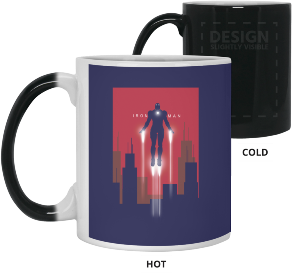 Download Marvel Iron Man Takes Flight Color Changing Mug 11 - Heat ...