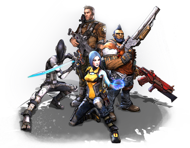 Download Bl2 Characters1 - Borderlands 2 - Full Size PNG Image - PNGkit