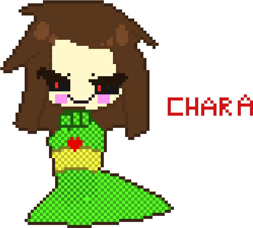 Download Chara - Undertale - Chara Pixel Art Gallery - Full Size PNG ...
