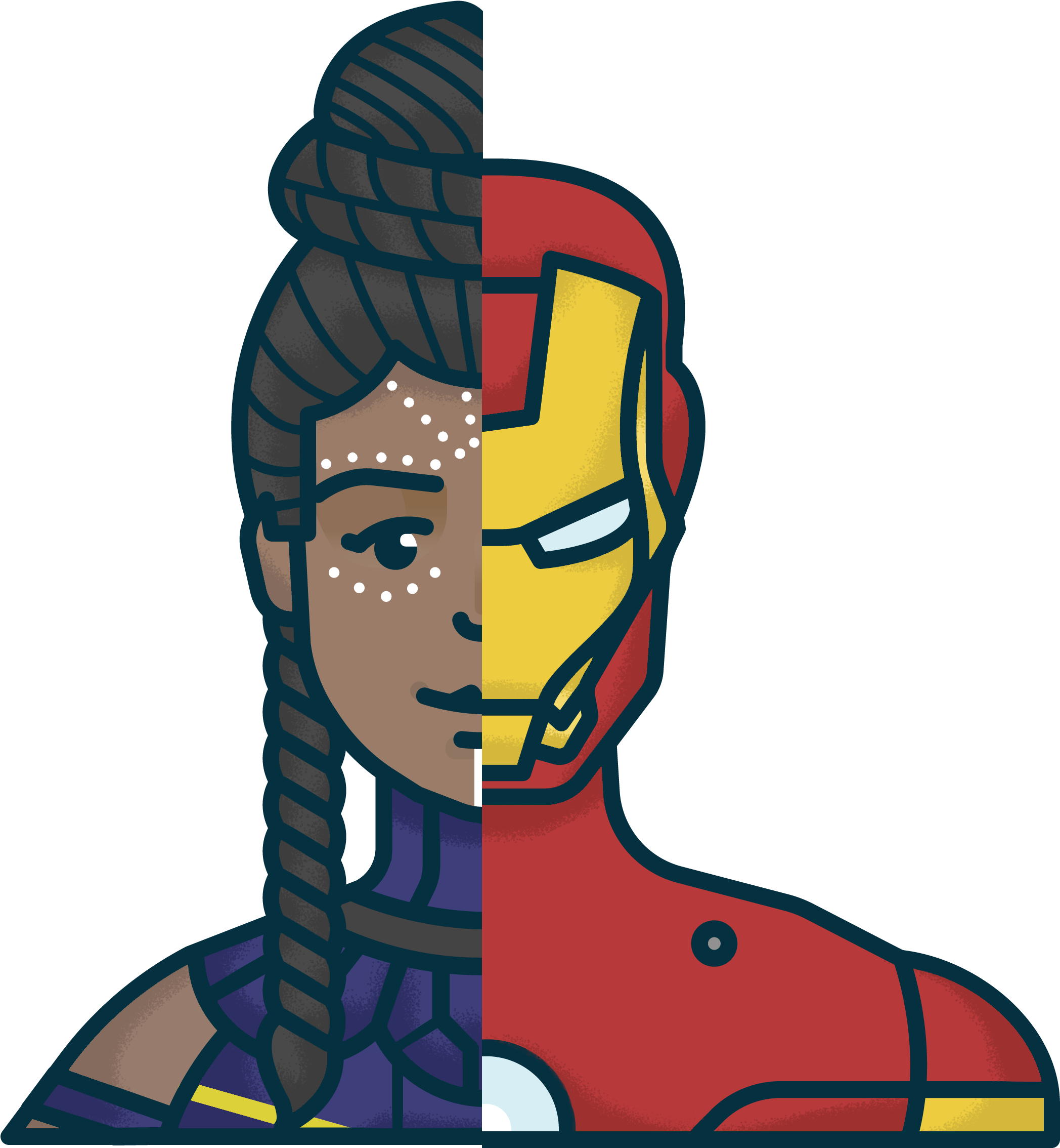 Download Superhero Has An Eye For Hyper-advanced Technologies - Cartoon ...