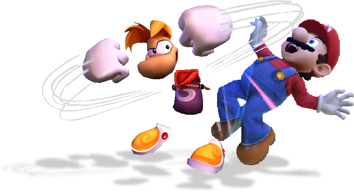 Download Mario - Art Rayman Vs Mario - Full Size PNG Image - PNGkit