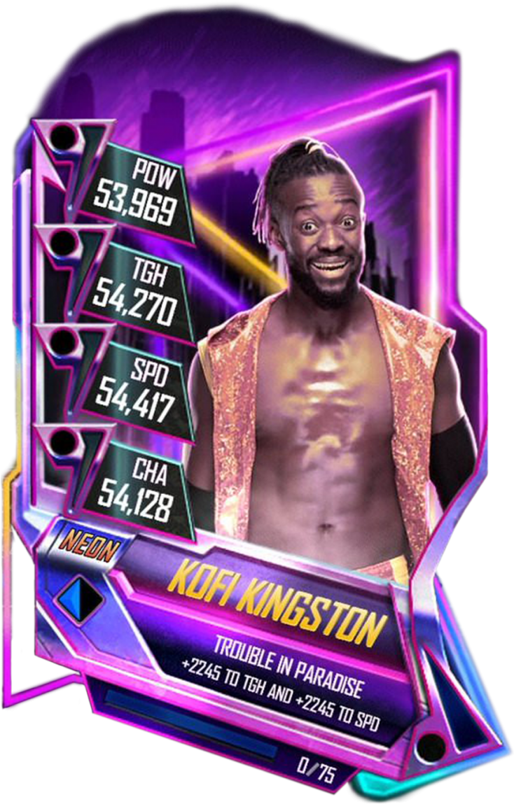 Download Kofikingston S5 23 Neon - Neon Card Wwe Supercard - Full Size ...