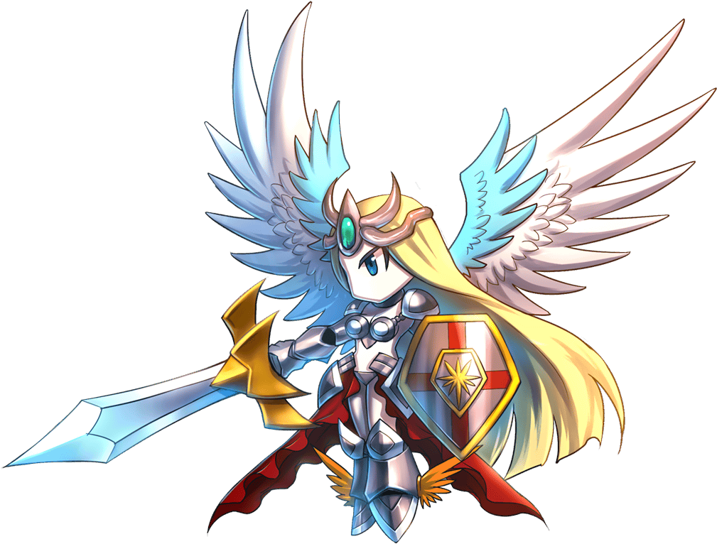 Download Unit Art - Brave Frontier Archangel - Full Size PNG Image - PNGkit