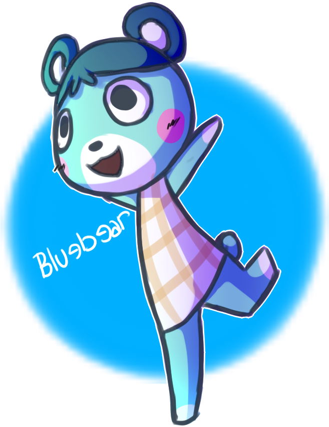 Download Bluebear Acnl - Full Size PNG Image - PNGkit
