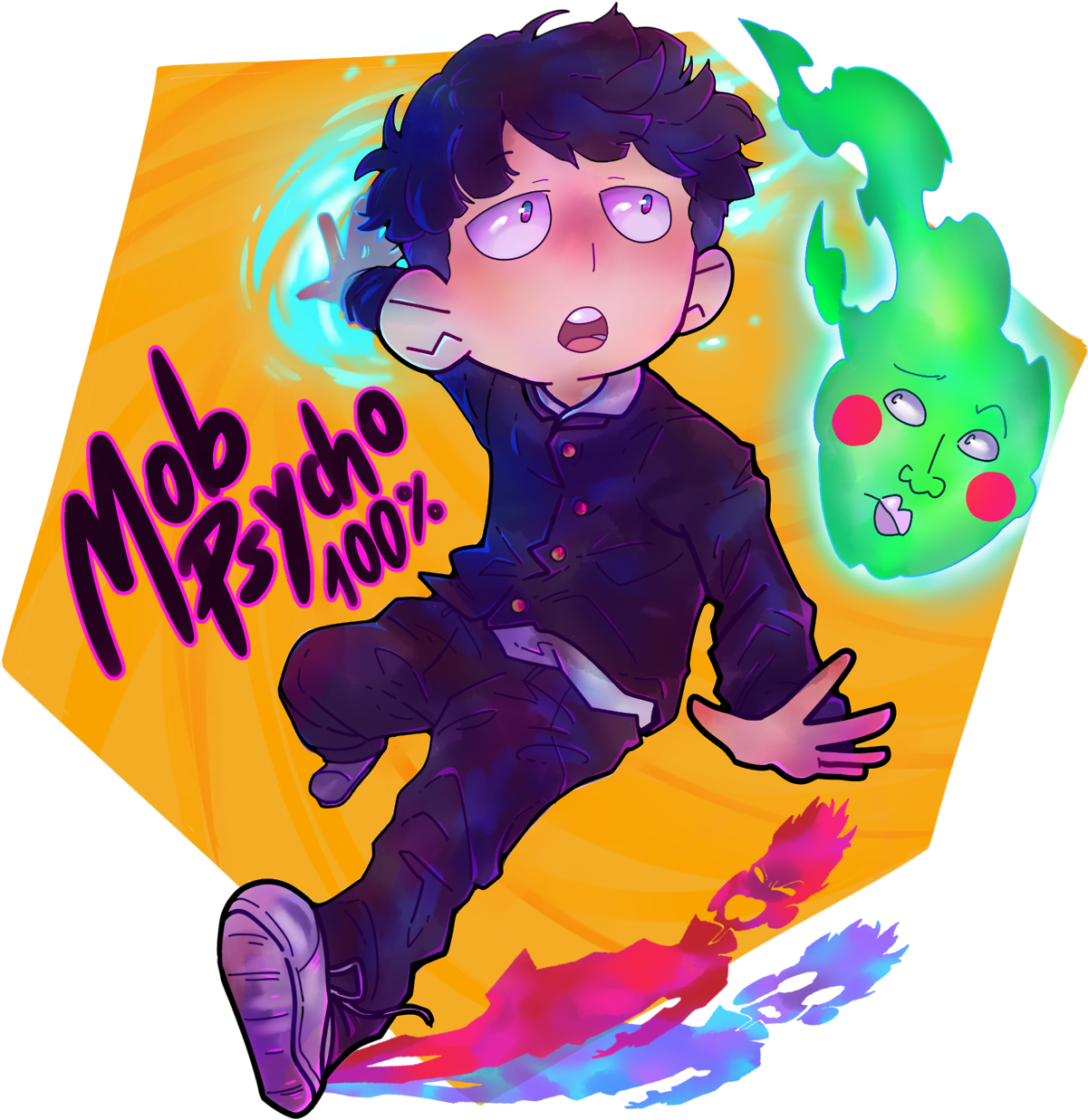 Download Mob Psycho 100% - Mob Psycho 1000 Fan Art - Full Size PNG ...
