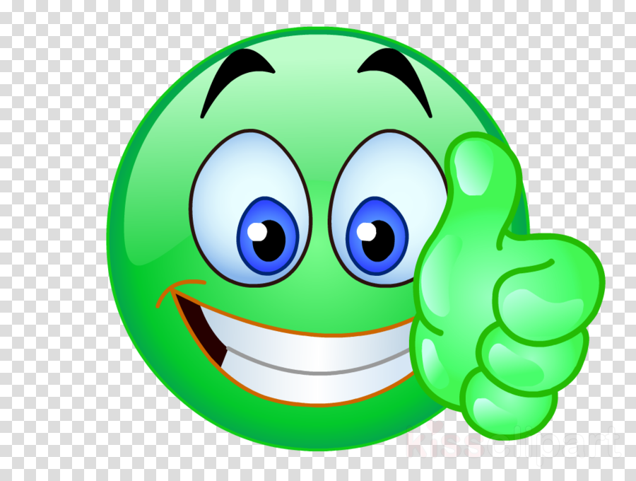 Download Transparent Emoji Green Clipart Emoji Thumb Signal Smiley ...