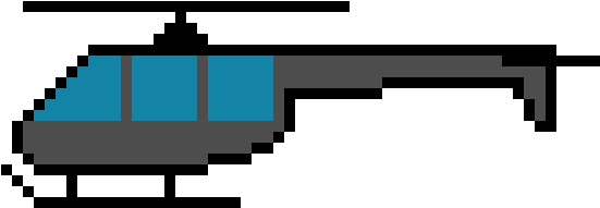Download Helicopter - Pixel Art - Full Size PNG Image - PNGkit