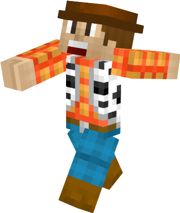 Download Toy Story - Minecraft Toy Story Woody Skin - Full Size PNG ...