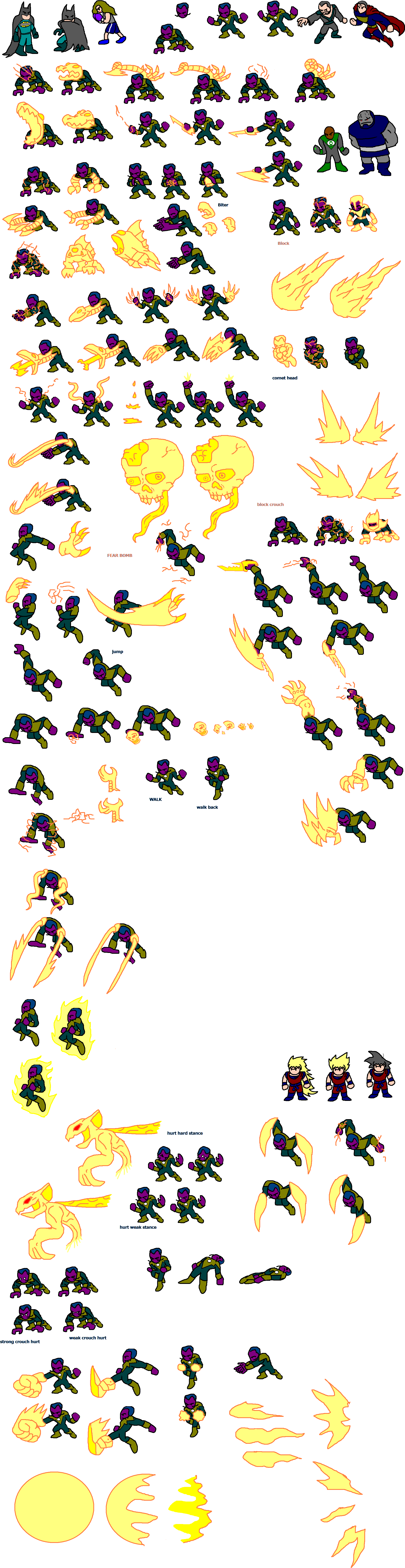 Download Sinestro - Bizzaro Superman Sprites Sheet - Full Size PNG ...