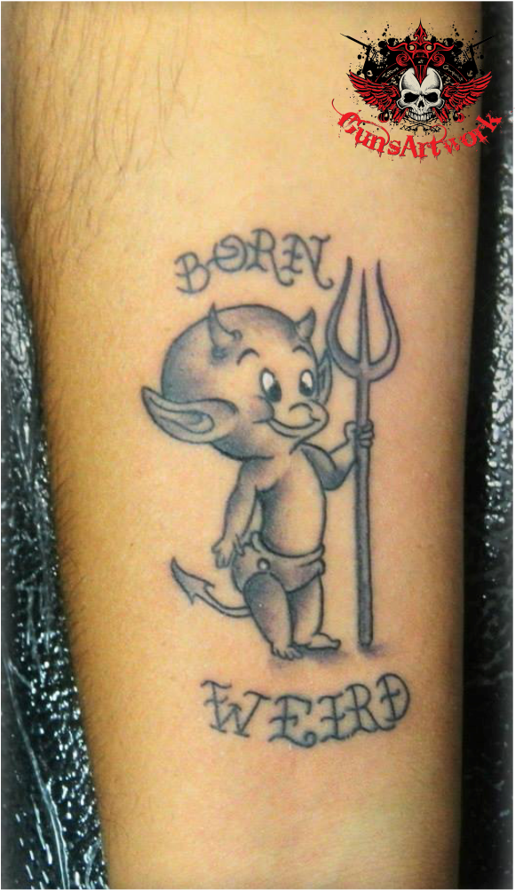 Download Born Weird Tattoo Weird Tattoos, Girly Tattoos, Girl - Tattoo ...