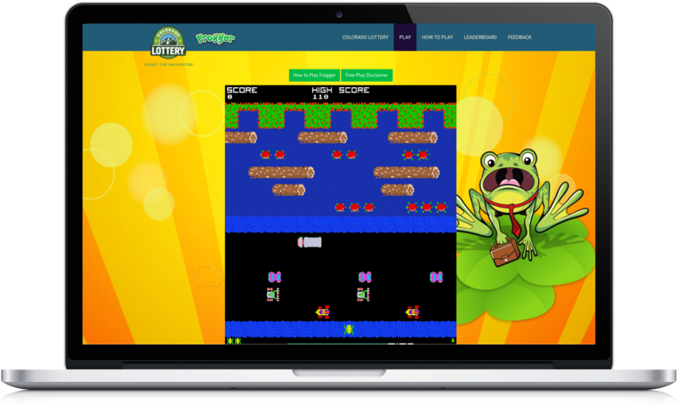 Download Customized Frogger Game Page Utilizing The Program - Full Size ...