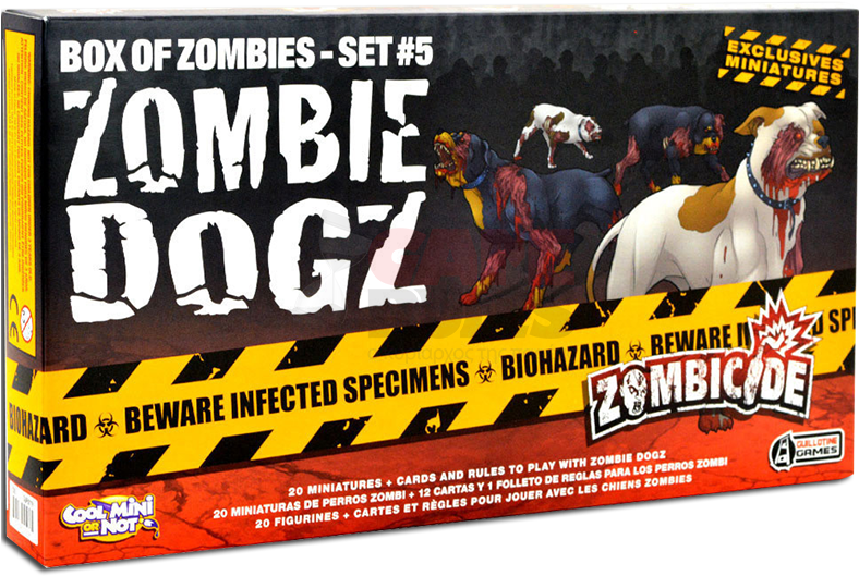 Download Zombicide Box Of Zombies Set #5 Zombie Dogz - Full Size PNG ...