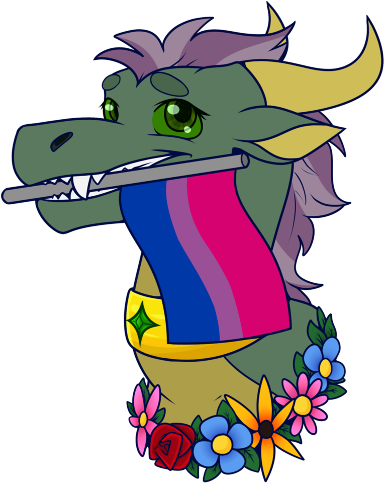 Download Transparent Bi Pride - Cartoon - PNGkit