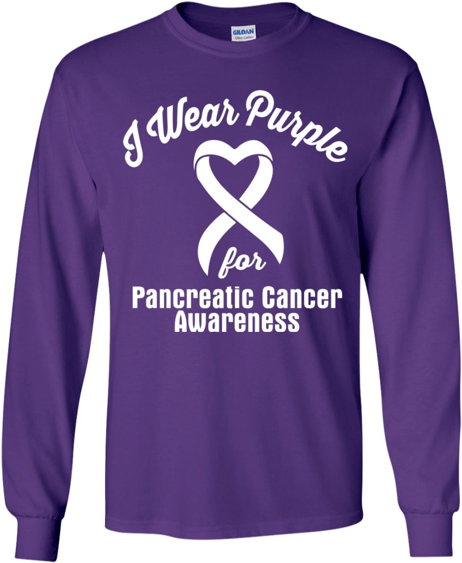 Download I Wear Purple For Pancreatic Cancer Awareness Kids - Wear ...