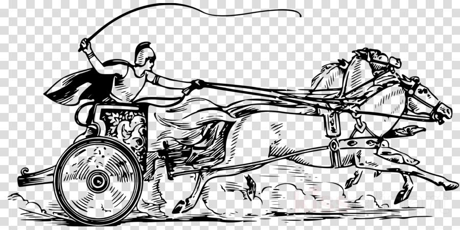 Download Chariot Outline Clipart Chariot Carriage Clip Art - Full Size ...