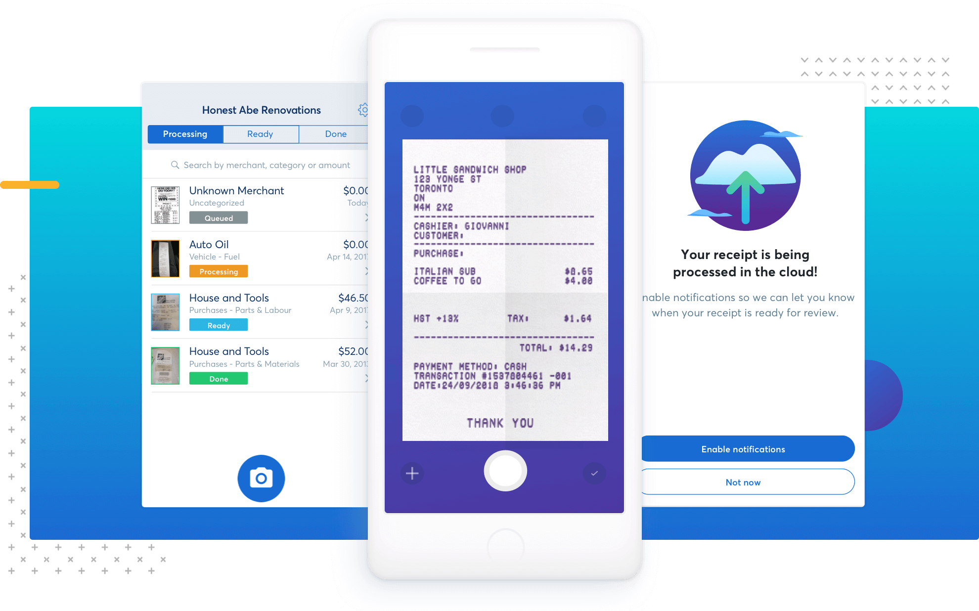 Download Convenient Mobile Expense Tracking - Receipt - Full Size PNG ...