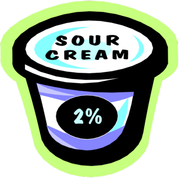 Download Sour - Clip Art Sour Cream - Full Size PNG Image - PNGkit