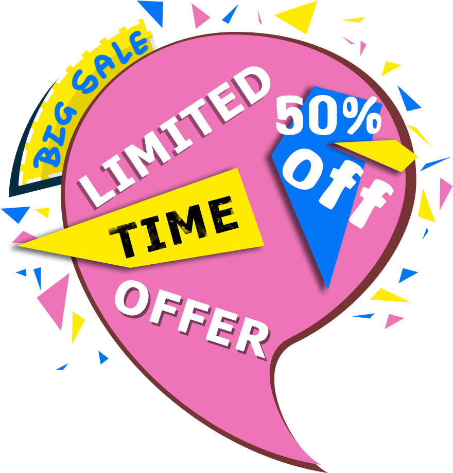Download Colorful Limited Time Offer Png Image - Cross And Fish - Full ...