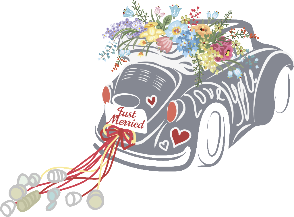 Download This Graphics Is Wedding Car Wedding Decoration Vector ...
