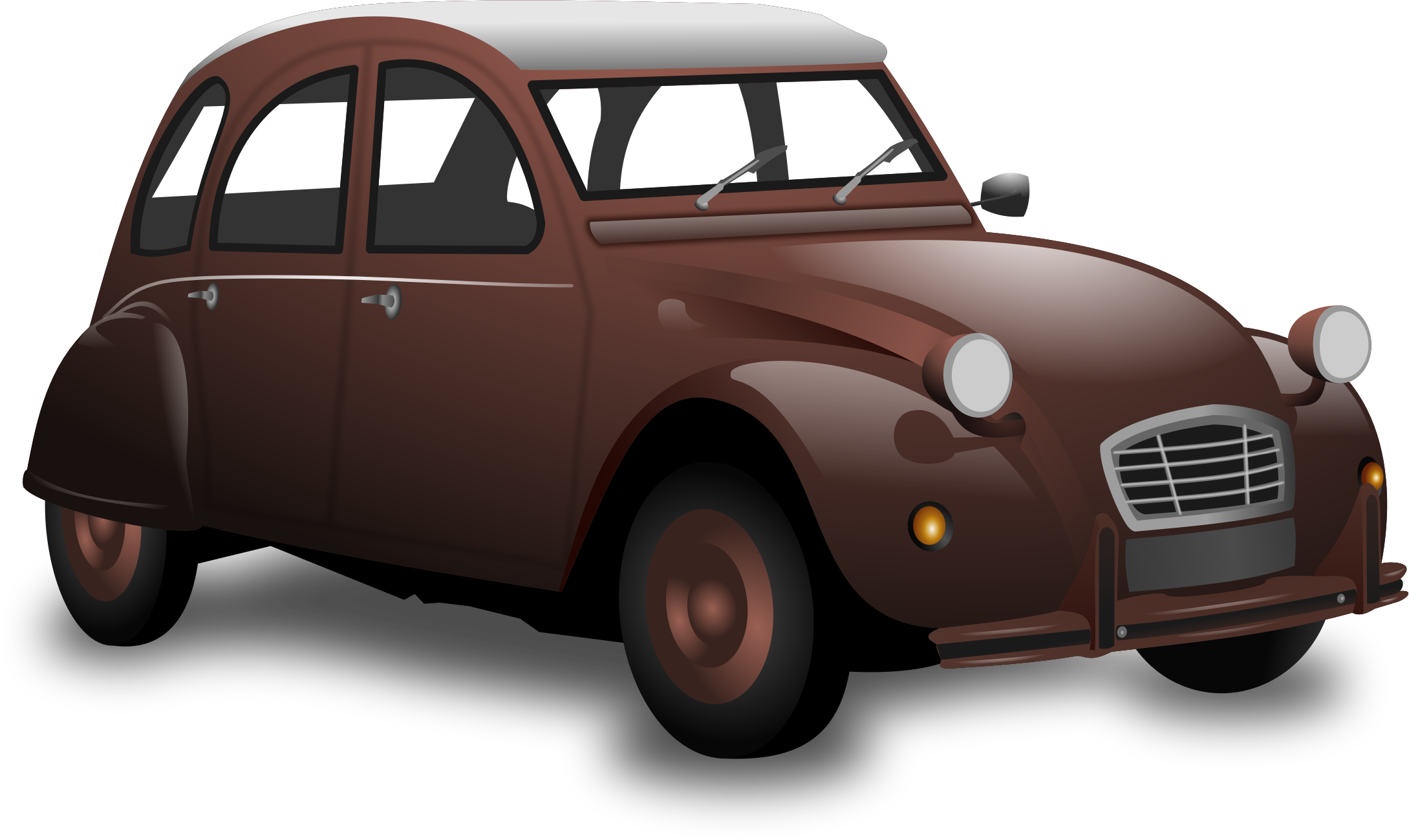 Download Classic - Brown Car Clipart - Full Size PNG Image - PNGkit