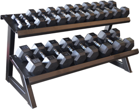 Download Promaxima Fw-234 Tier Hex Dumbbell Rack - Full Size PNG Image ...