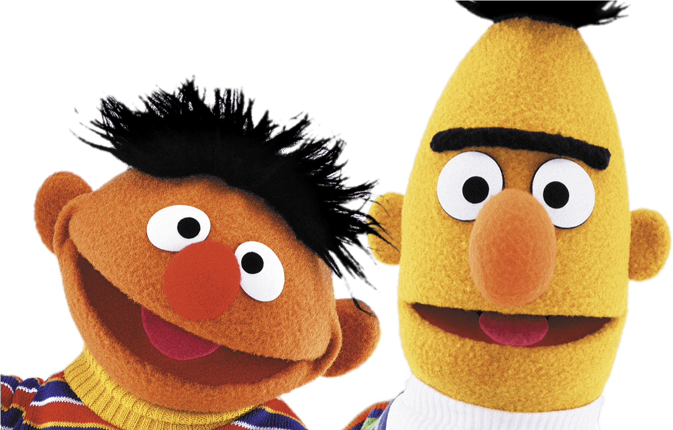 Download Sesame Street Bert And Ernie Heads Transparent Png - Muppets ...