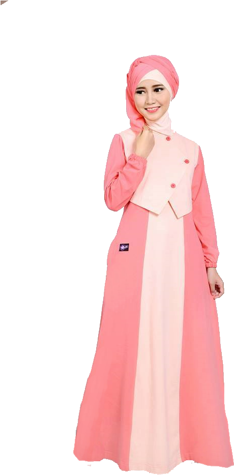 Download Gamis Pink - Girl - Full Size PNG Image - PNGkit